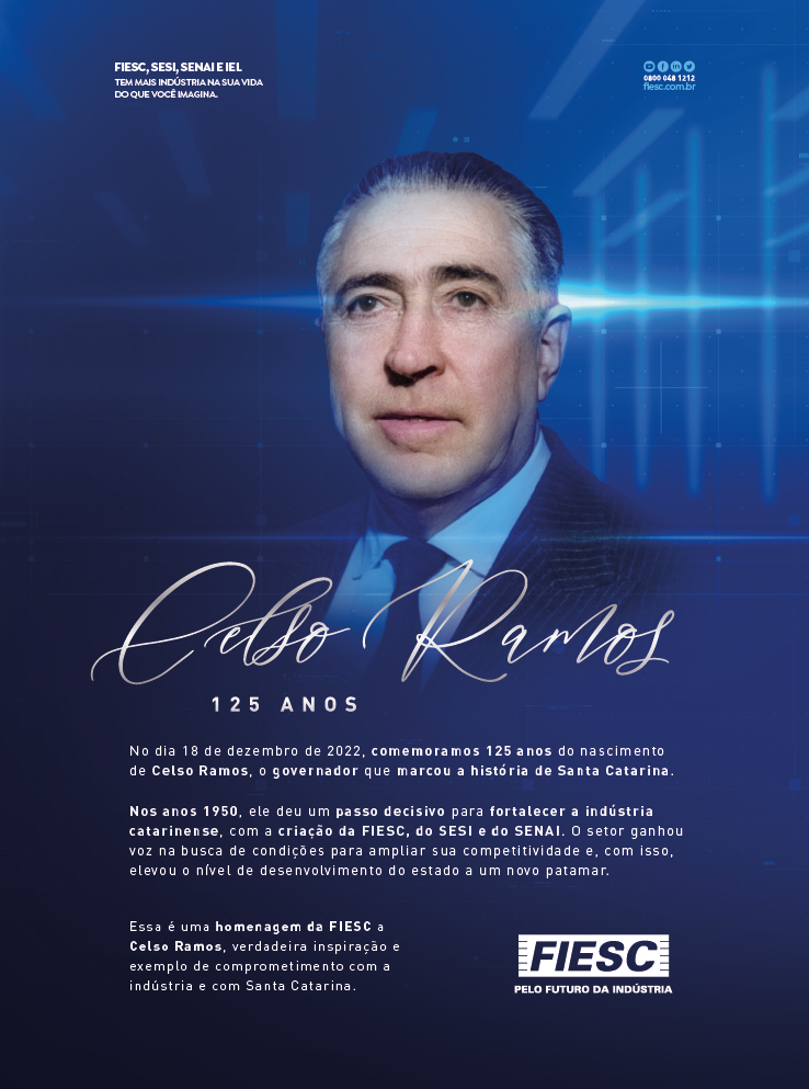 Há 125 anos nascia Celso Ramos, governador, senador e fundador da FIESC | FIESC